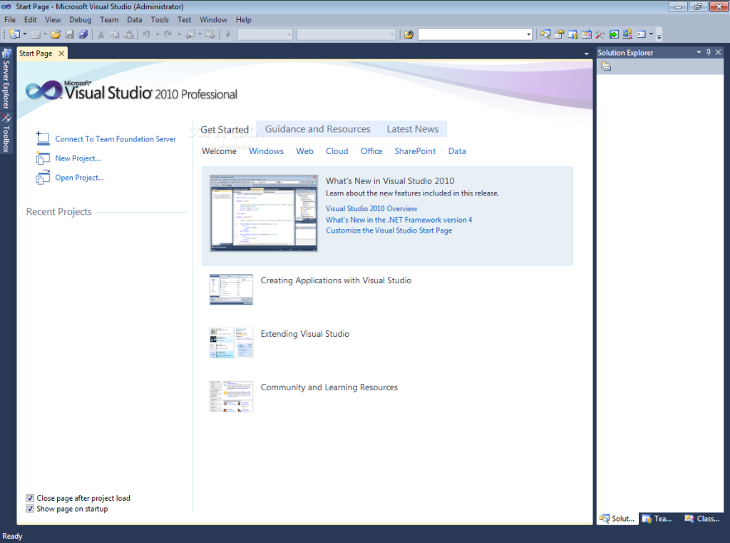 Microsoft Visual Studio 2010 Professional Descargar gratis